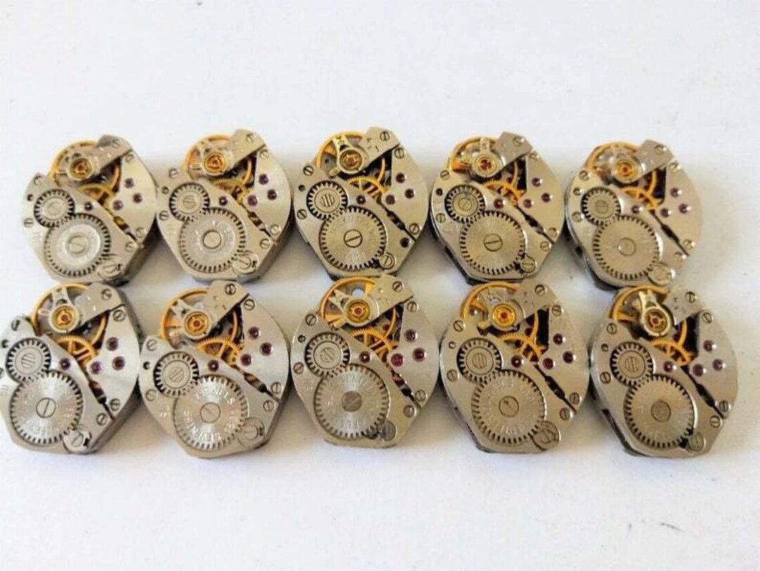 10pc. Rhombus LUCH 16mm Watch Movement Parts and Mechanisms Set of 10 ...