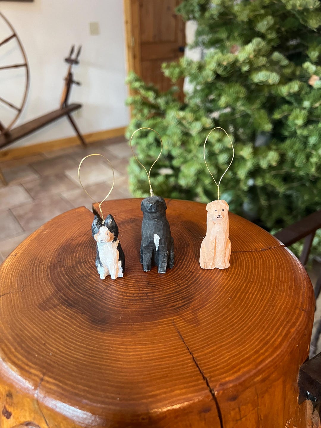 Custom Pet Whittled and Painted Ornament - Etsy