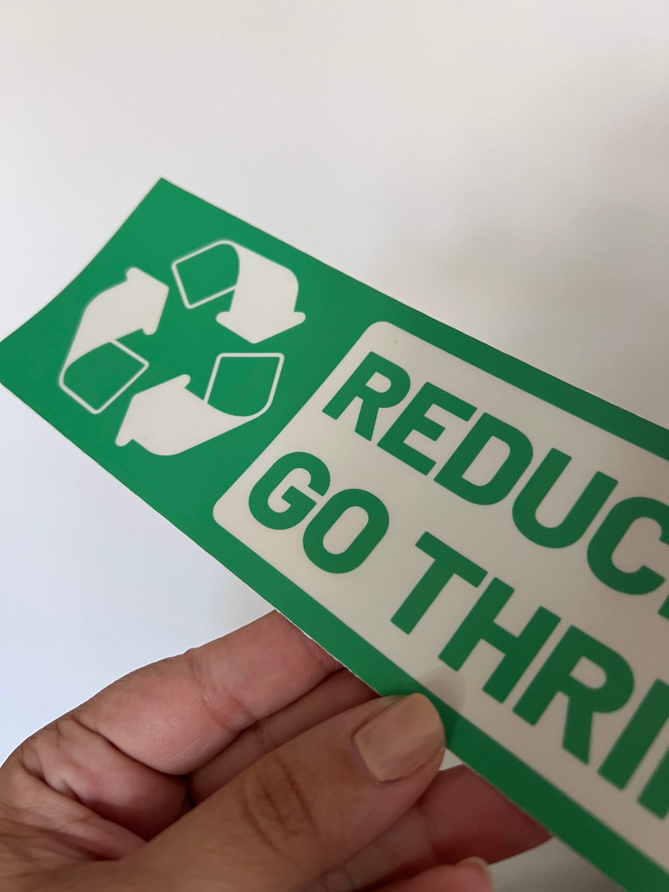 Reduce, Reuse, Go Thrifting Bumper Sticker | Thrifting Sticker ...