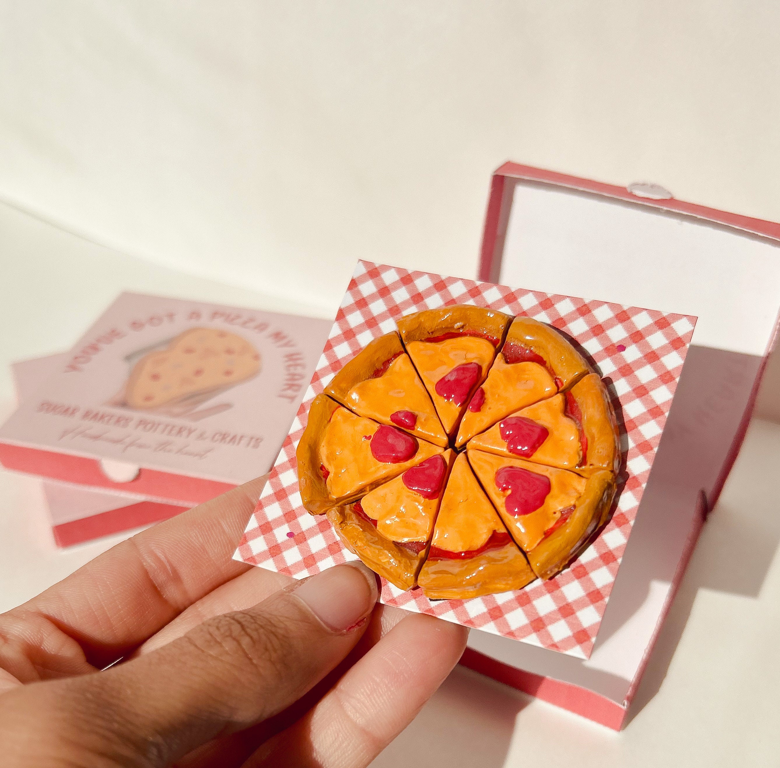 Handmade Clay Magnets Pizza Fridge Magnets Cute Decor Magnets Pizza ...