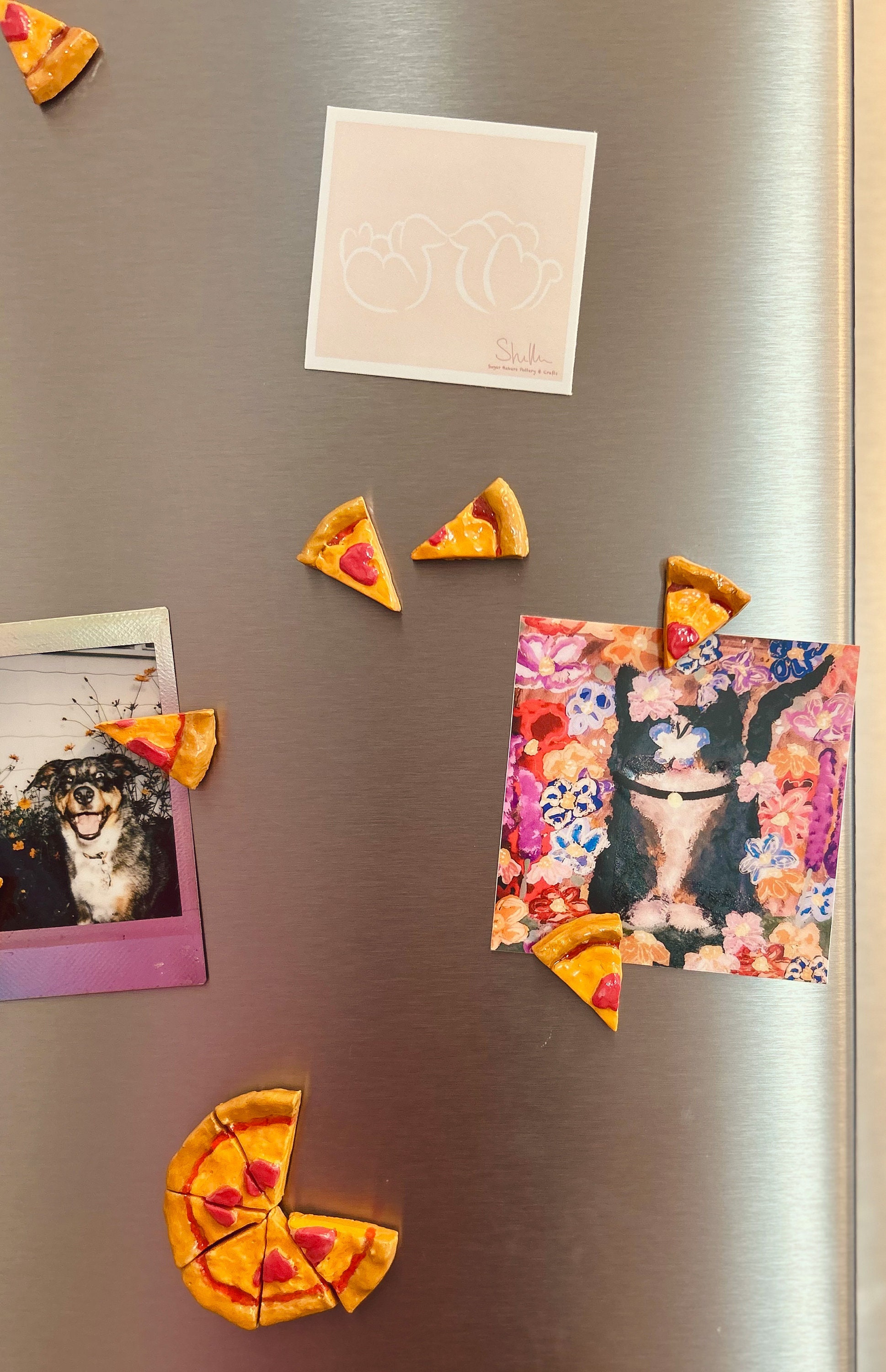 Handmade Clay Magnets Pizza Fridge Magnets Cute Decor Magnets Pizza ...