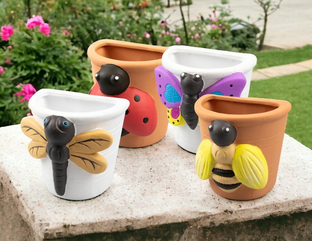 Hand Painted Insect Wall Planter Choice of Dragonfly, Ladybird ...