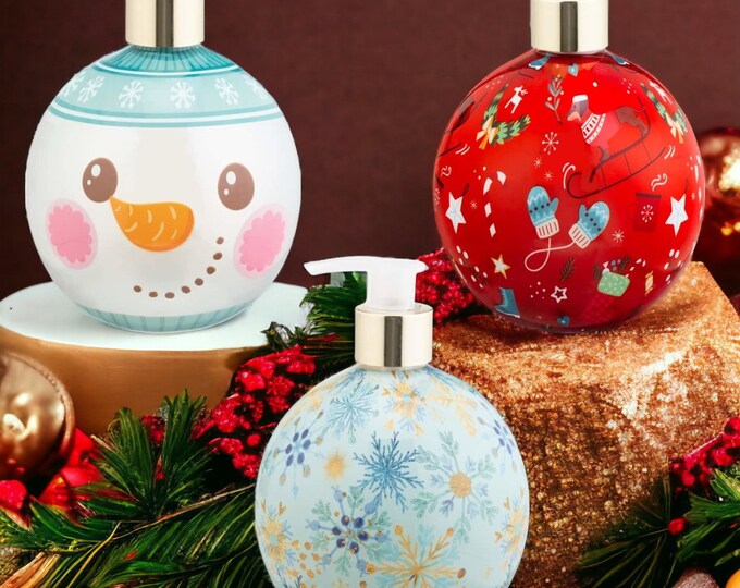 Hand Painted Christmas Holly Soap or Lotion Dispenser - Etsy