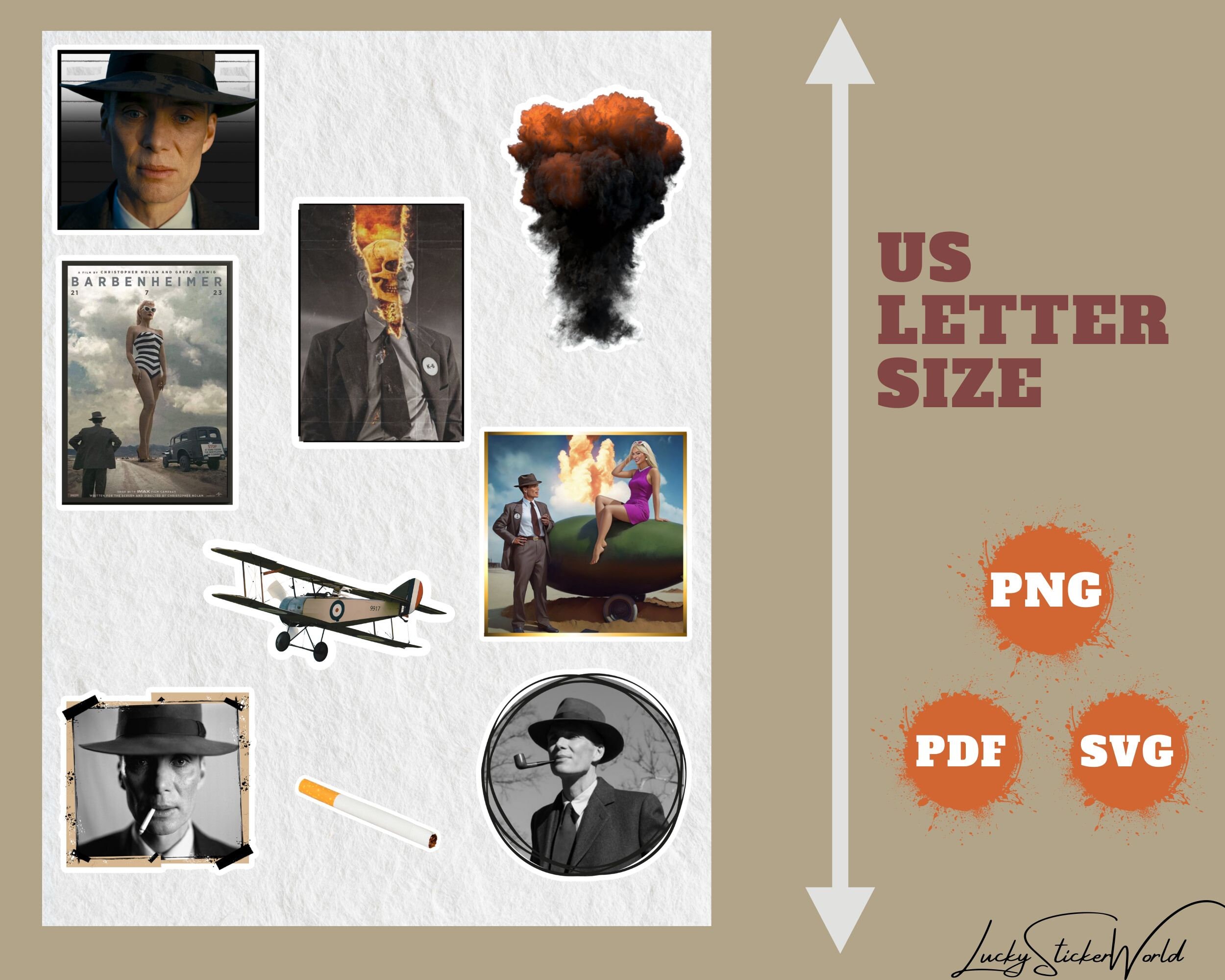 Oppenheimer Sticker Pack Svg Png Barbenhaimer Sticker - Etsy Australia