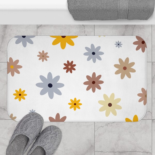 Daisy Bath Mat - Etsy