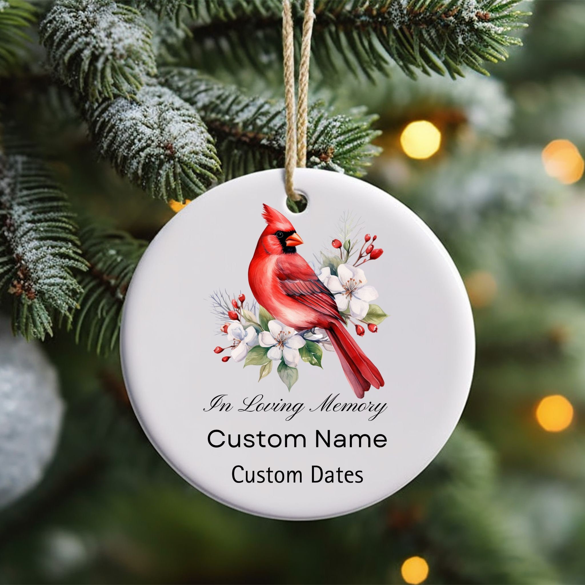 In Loving Memory Ornament, Personalized Memorial Ornament, Custom ...