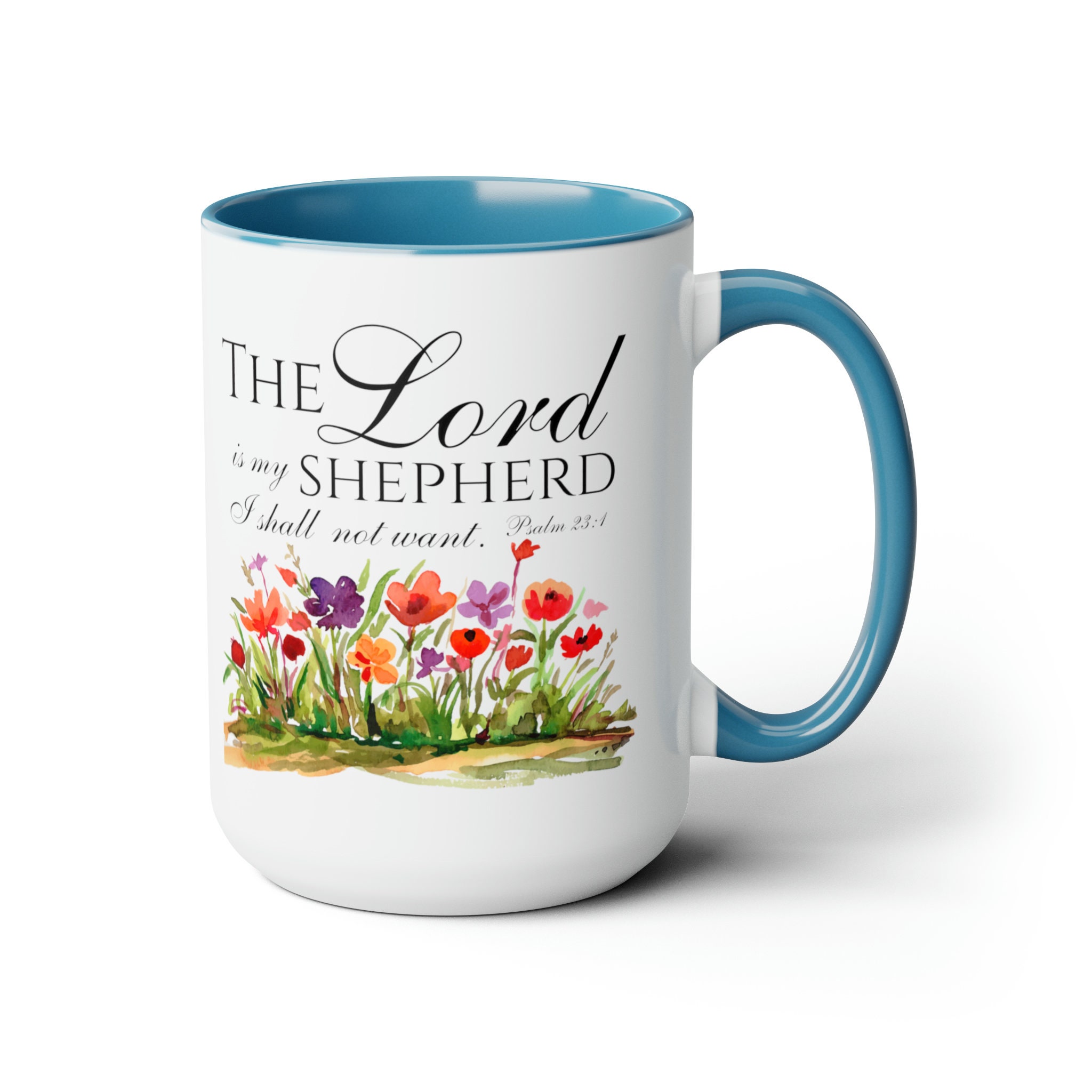 Christian Mug, Christian Gift, Psalm 23:1, Religious Gift, Religious ...