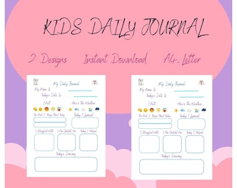 Kids Daily Journal Printable Journal for Kids Diary for Children Kids ...