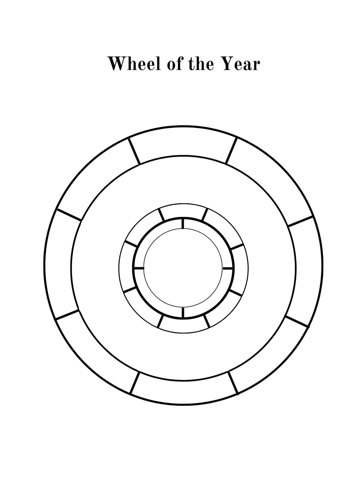 Make Your Own Wheel of the Year Digital Download Coloring Pages Book of ...