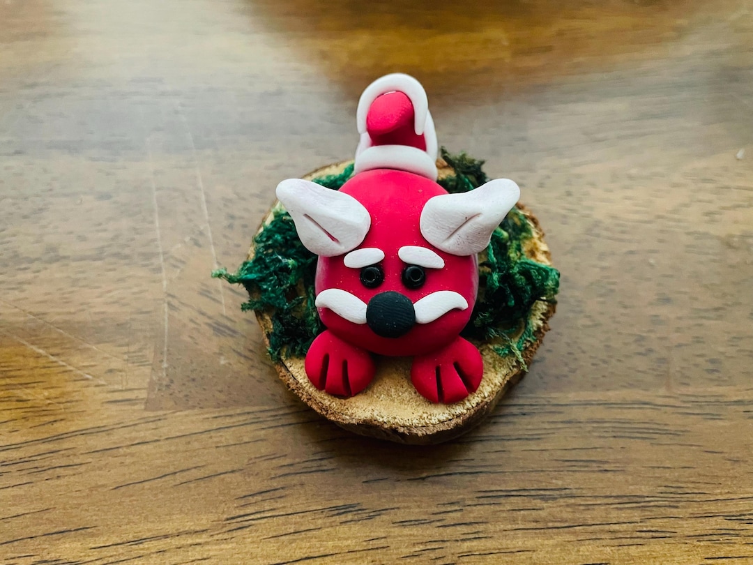 Red Panda Clay Critter - Etsy