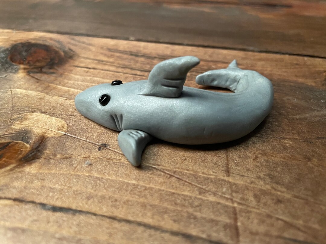 Sharky Clay Critter - Etsy