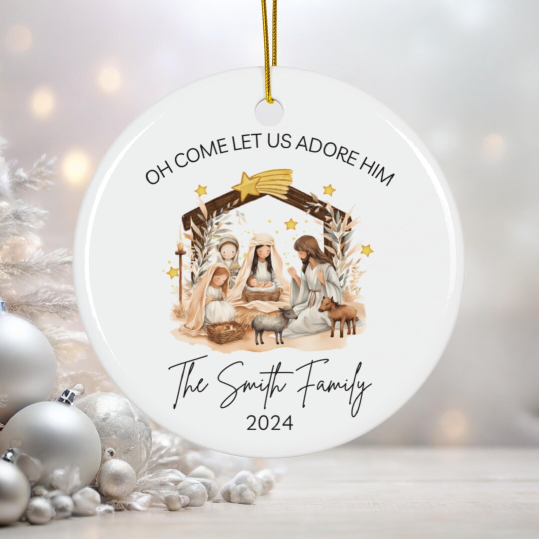 Nativity Ornament Christmas Nativity Scene Ornament Christian Ornament ...