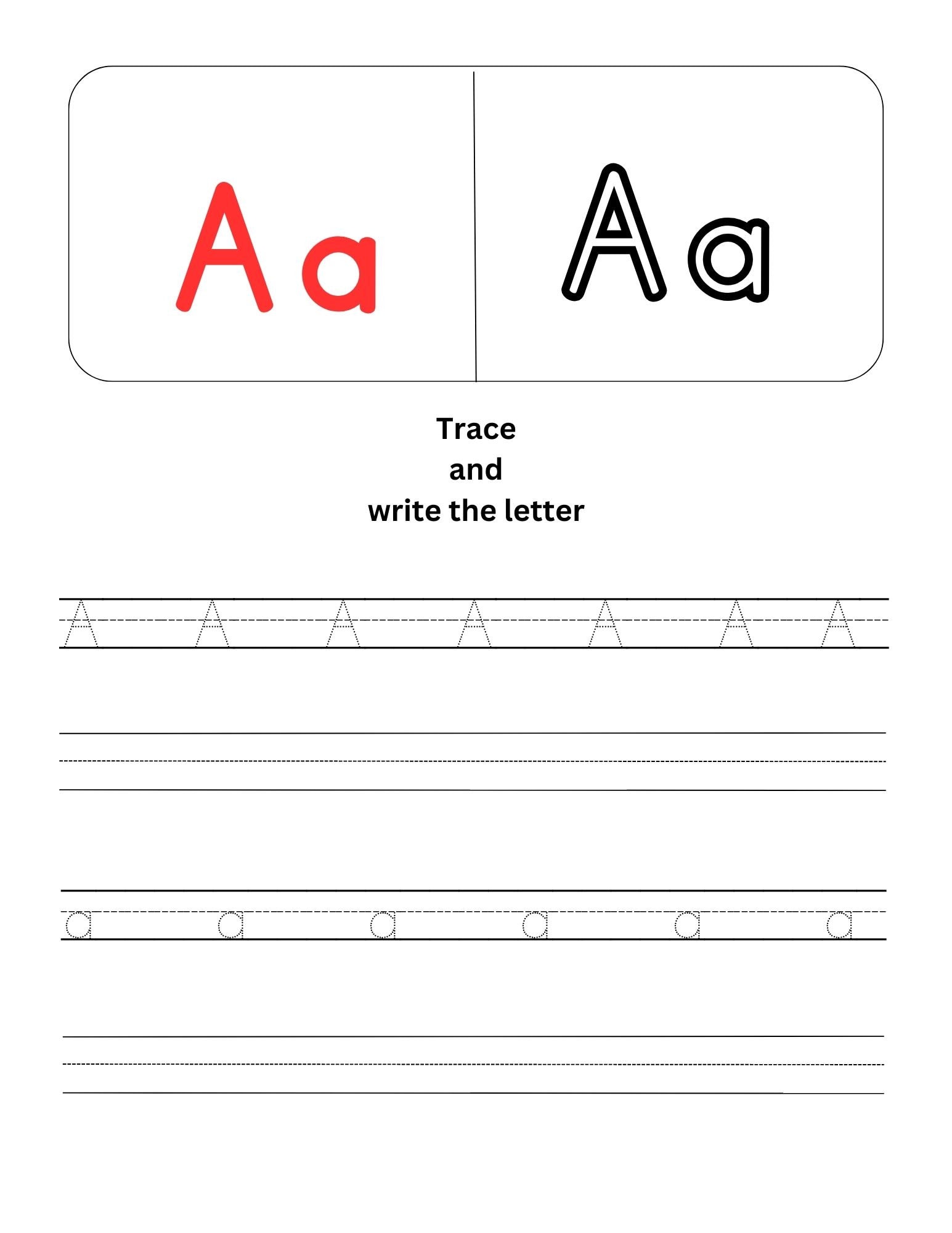 Fun, Tracing, and Writing Alphabet Worksheets, for Ages 4-6. - Etsy