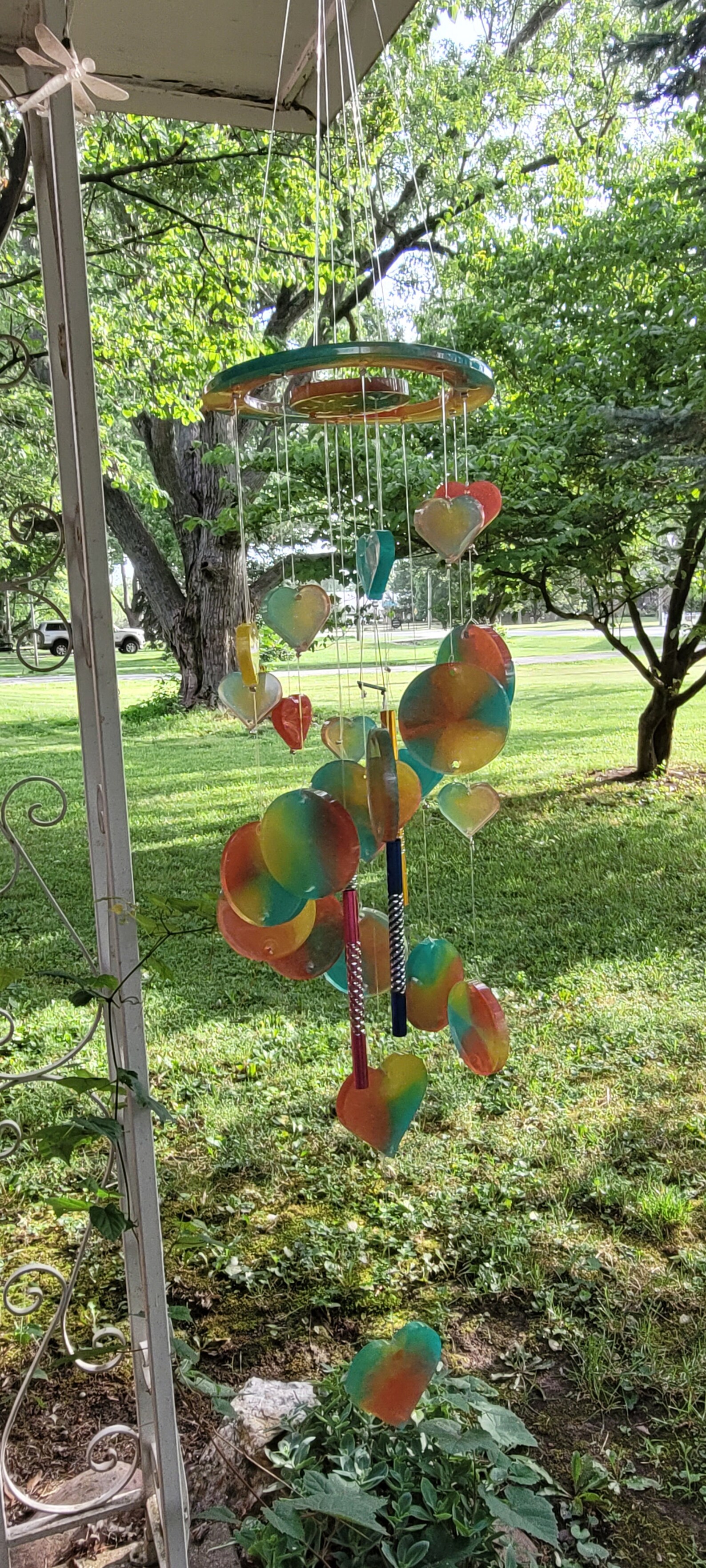 Candy Heart Spiral Wind Chime - Etsy