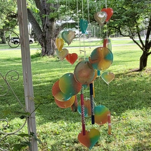 Candy Heart Spiral Wind Chime - Etsy