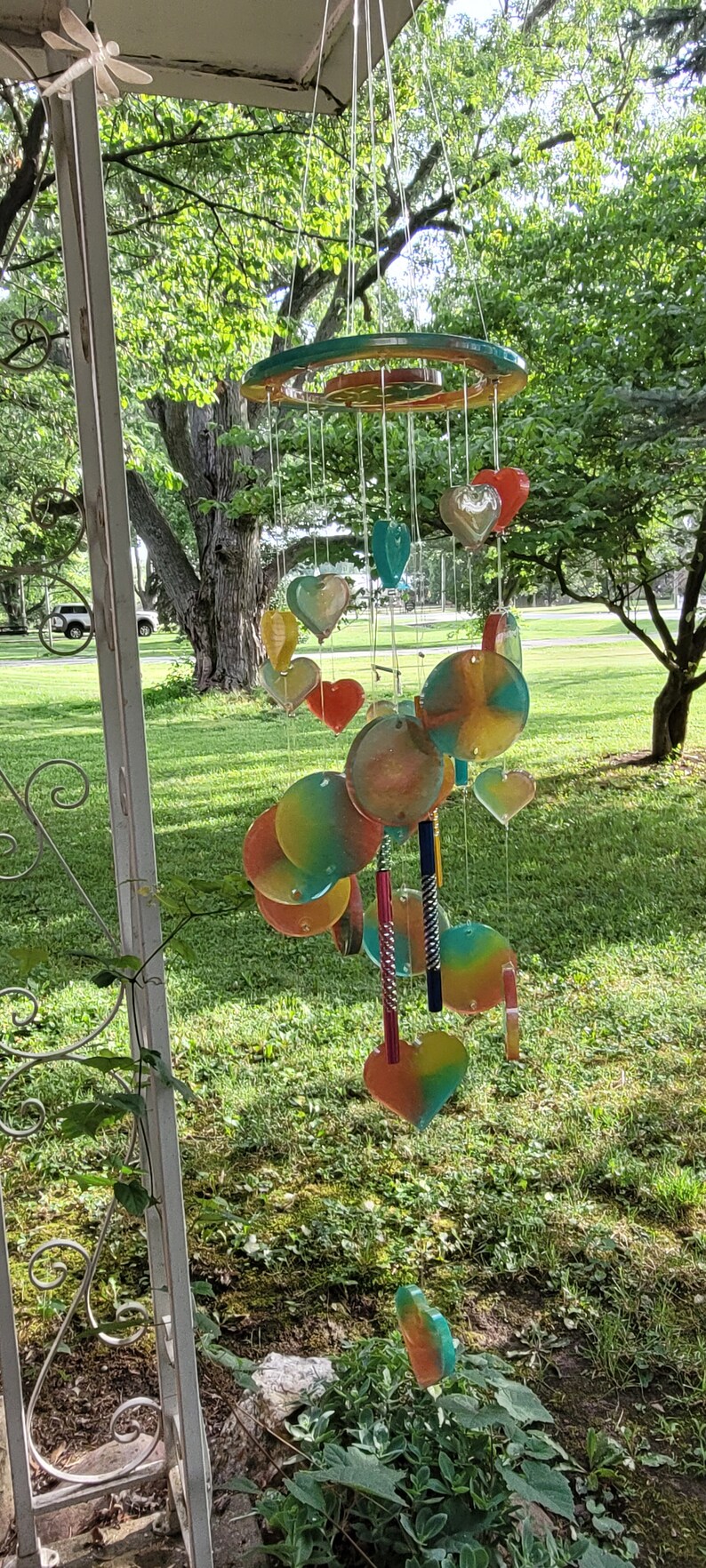 Candy Heart Spiral Wind Chime - Etsy