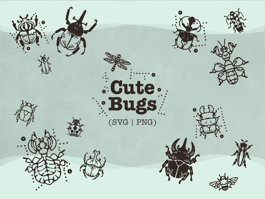 Cute Bugs Bundle Svg Bundle || Bug Svg || Cute Svg || Honeybee Svg ...