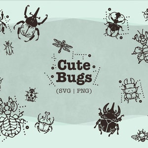 Cute Bugs Bundle Svg Bundle || Bug Svg || Cute Svg || Honeybee Svg ...
