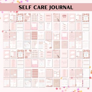 Self Care Planner, Mindfulness Journal, Wellness Journal, Mood Log ...