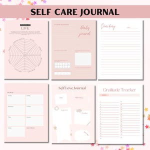 Self Care Planner, Mindfulness Journal, Wellness Journal, Mood Log ...