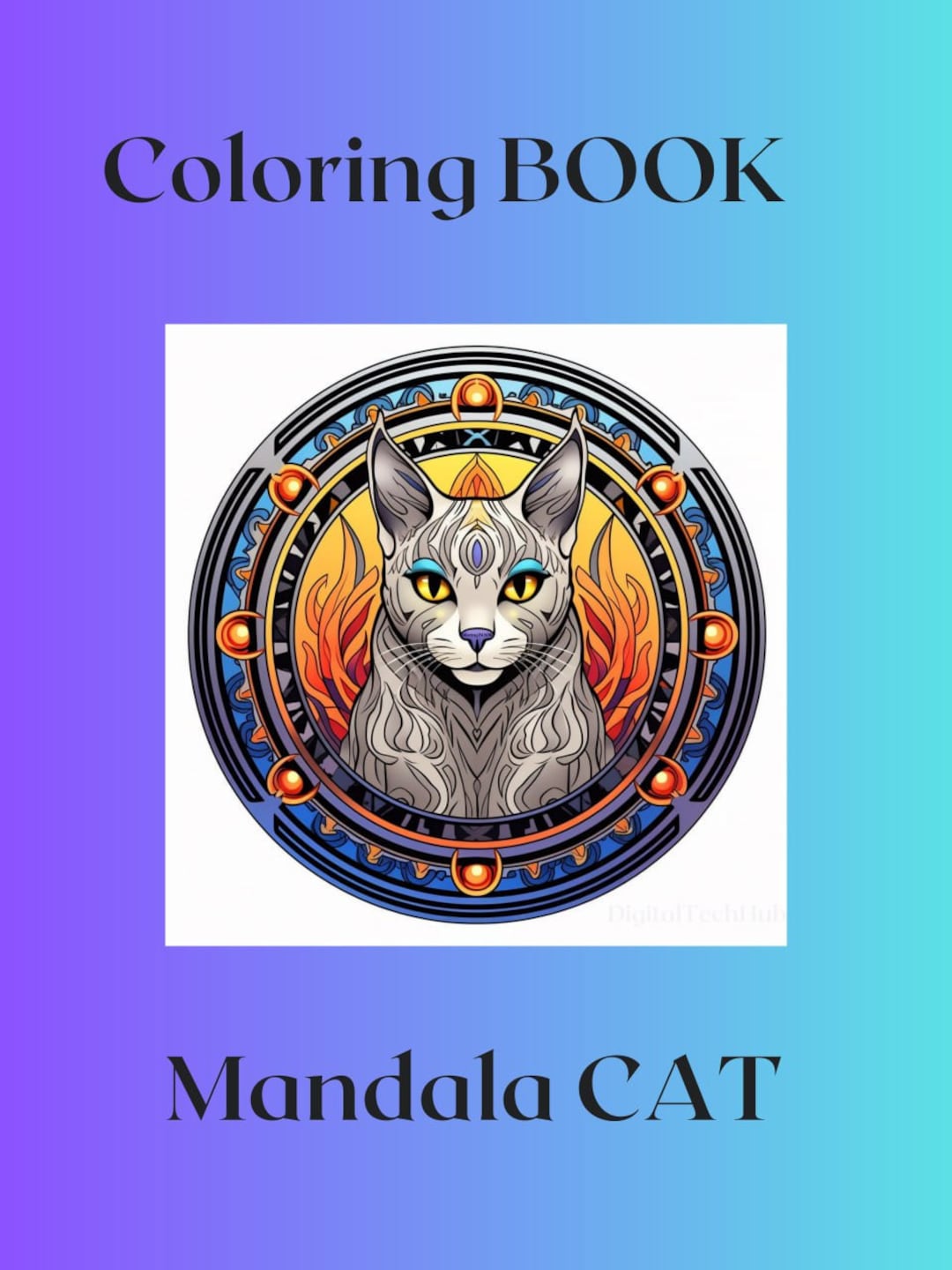 30 Cats Mandalas Coloring Pages for Instant Download Adults Kids ...