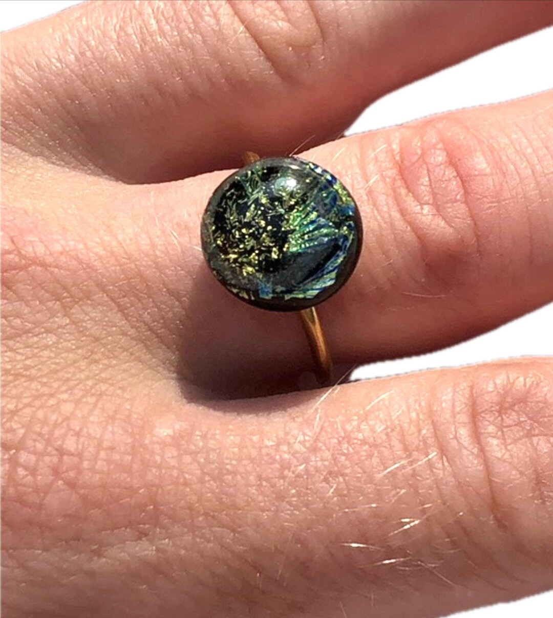 Fused Glass Rings - Etsy