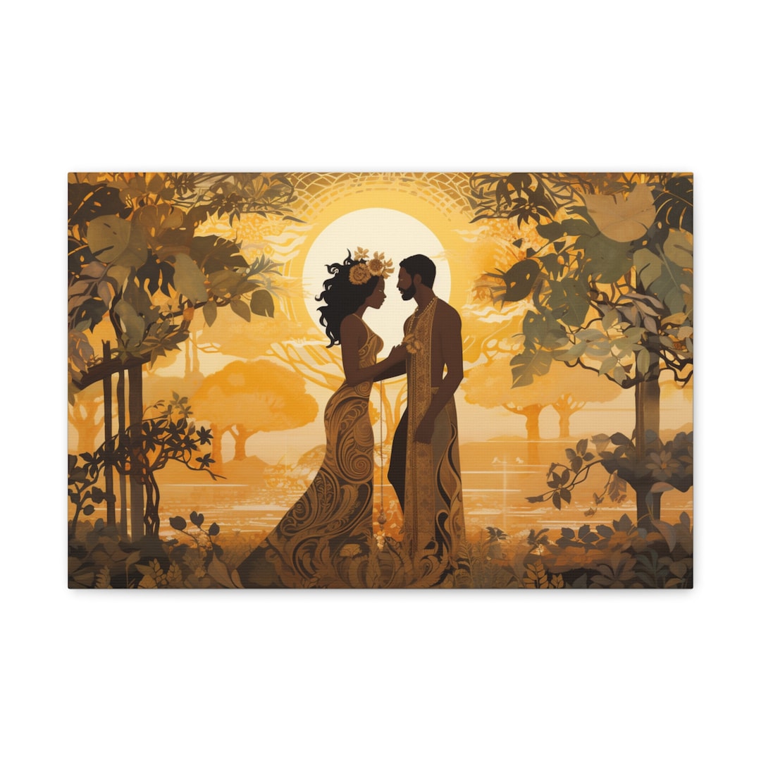 African-american Adonis and Eve Pt. 2: Dawn of Creation in a Vibrant ...