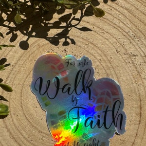 Walk by Faith~ Not by Sight~ Scripture~ 2 Corinthians~ Faith Sticker ...