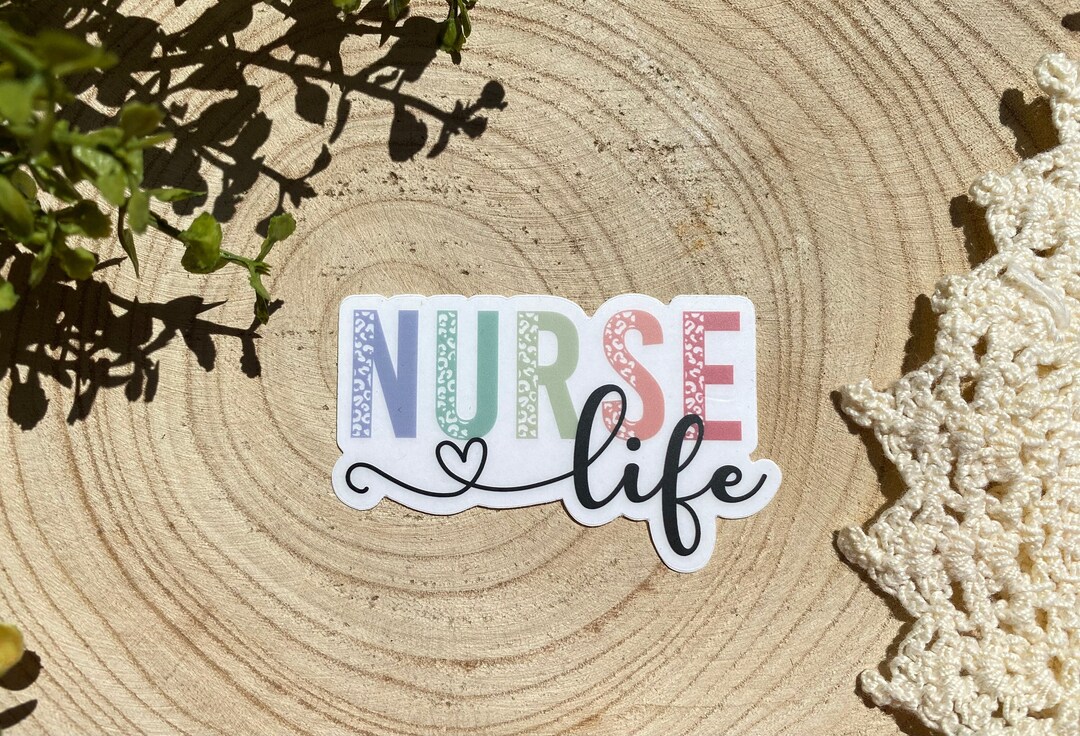 Nurse Life Sticker~ Clear Decal~ Waterproof~ Vinyl Gift~ Healthcare ...