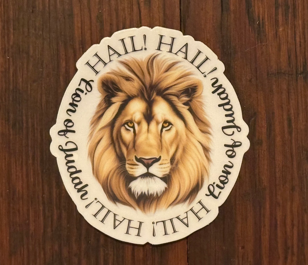Hail Hail Lion of Judah Faith Sticker Clear Decal Waterproof Vinyl ...