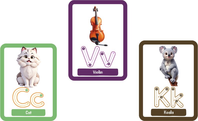 Printable Alphabet Flash Cards Classroom Decor Toddlers - Etsy