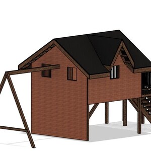 DIY Kids Clubhouse Building Plan — Step-by-step Playhouse Blueprint (27 ...