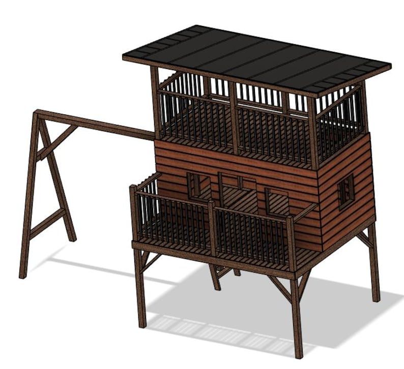 DIY Kids Clubhouse Plan – Easy Build Backyard Playhouse PDF – Instant ...