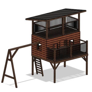 DIY Kids Clubhouse Plan – Easy Build Backyard Playhouse PDF – Instant ...