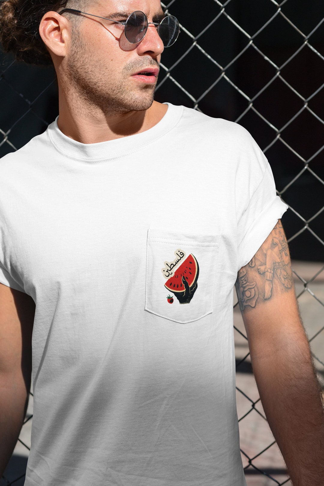 Free Palestine, Watermelon, Jaffa Orange Unisex Pocket T-shirt - Etsy