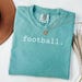 Comfort Colors® Football Shirt, Football Lover Shirt, Football Player ...