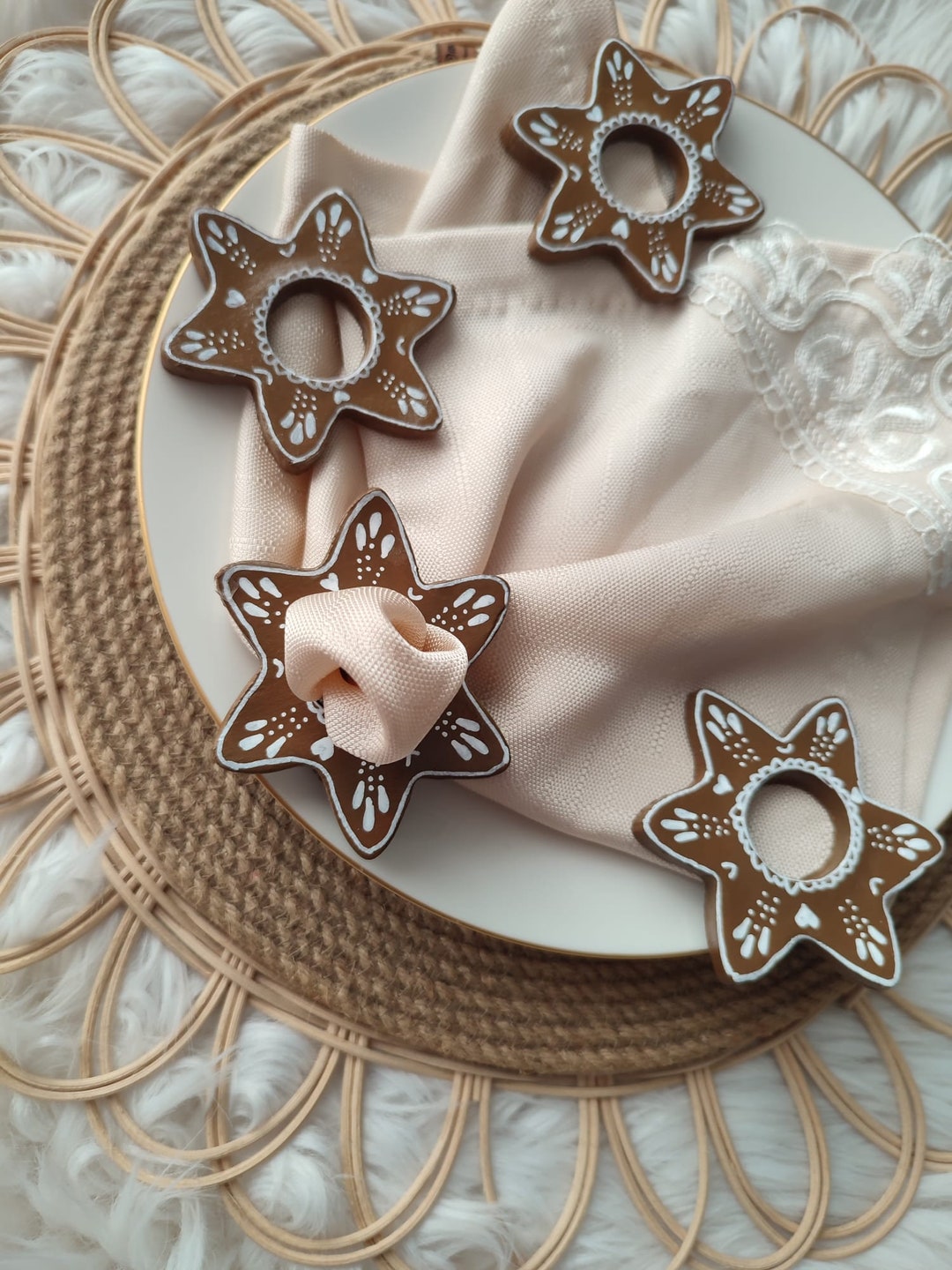 Gingerbread Napkin Holder, Christmas Ceramic Napkin Holder, Napkin ...