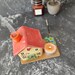 Ceramic Tea Light Incense Burner House, Tiny Clay Miniature Italian ...