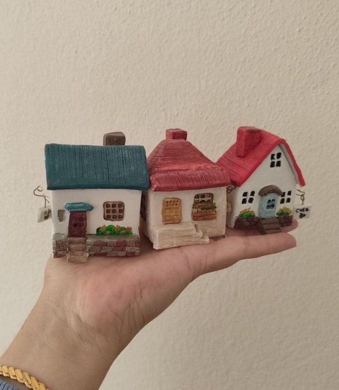 Handmade Ceramic Miniature House Set: Italian Village Decor - Etsy