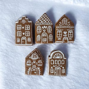 Gingerbread Houses , Christmas Clay Houses Decorations, Miniature ...