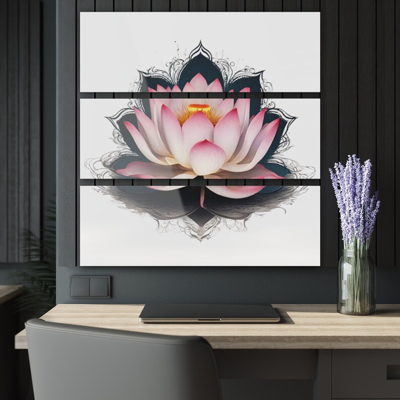 Lotus Flower Art, Custom Design Art, Flower Lovers - Etsy