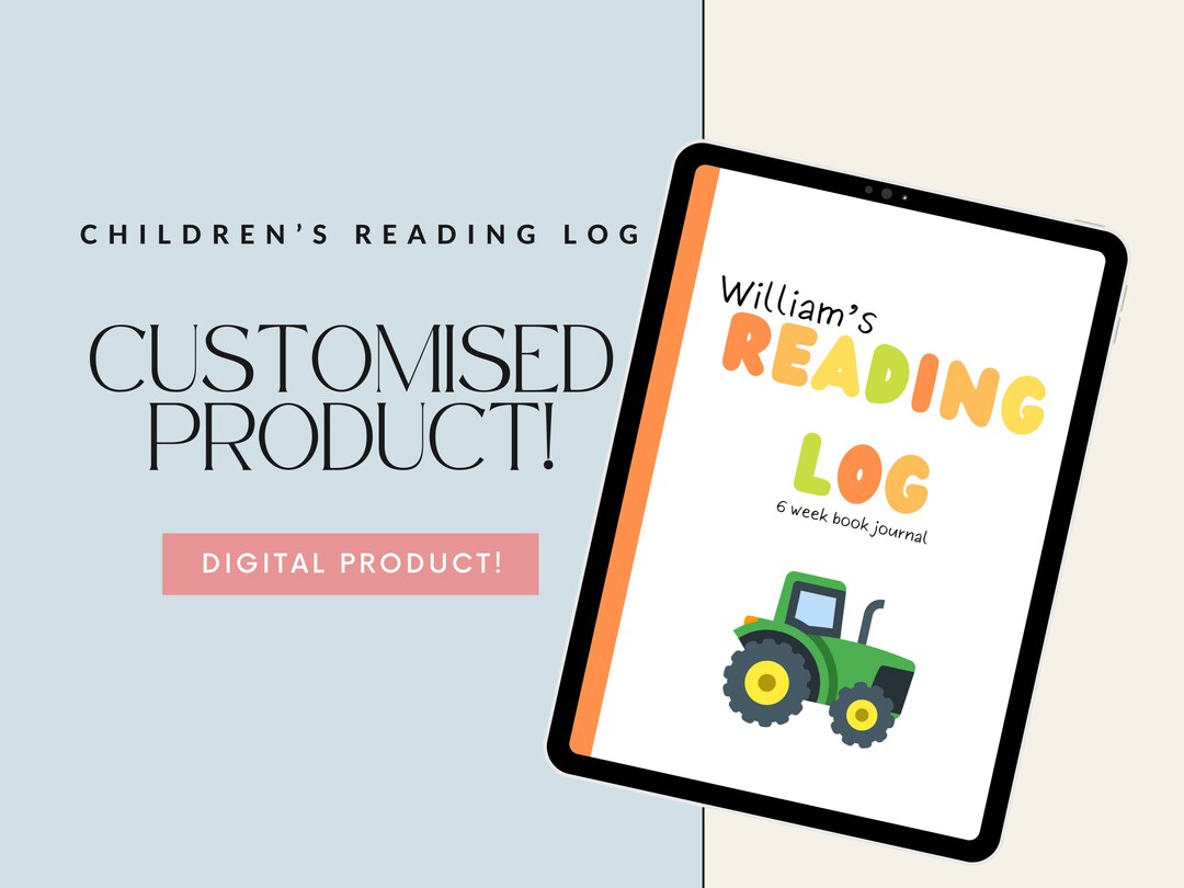 Personalised and Customised Kid's Digital and Printable 6 Week Reading ...