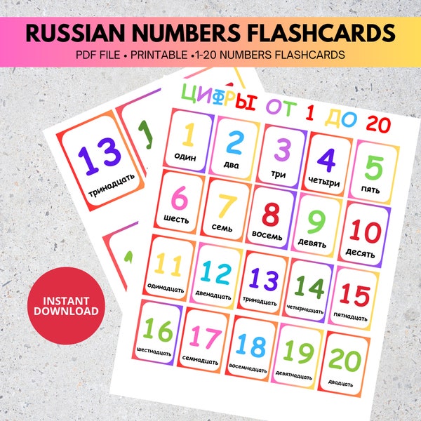Russian Language Cards - Etsy