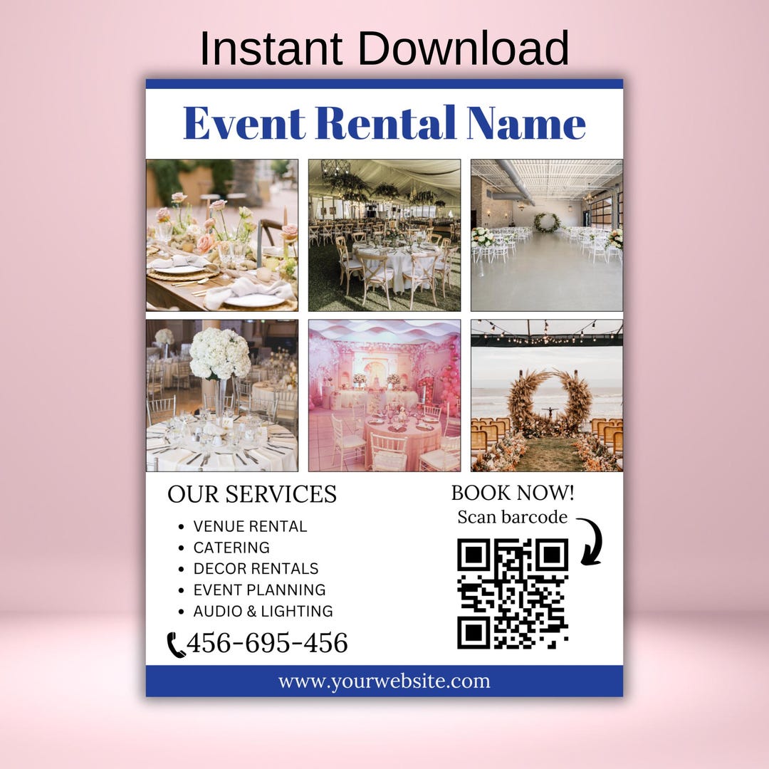 Event Venue Rental Flyer Template (digital Download) - Etsy