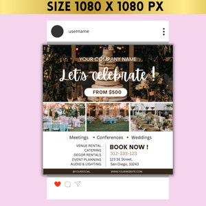 Flyer Template Event Rental Flyer Party Rentals Flyer Event Equipment ...