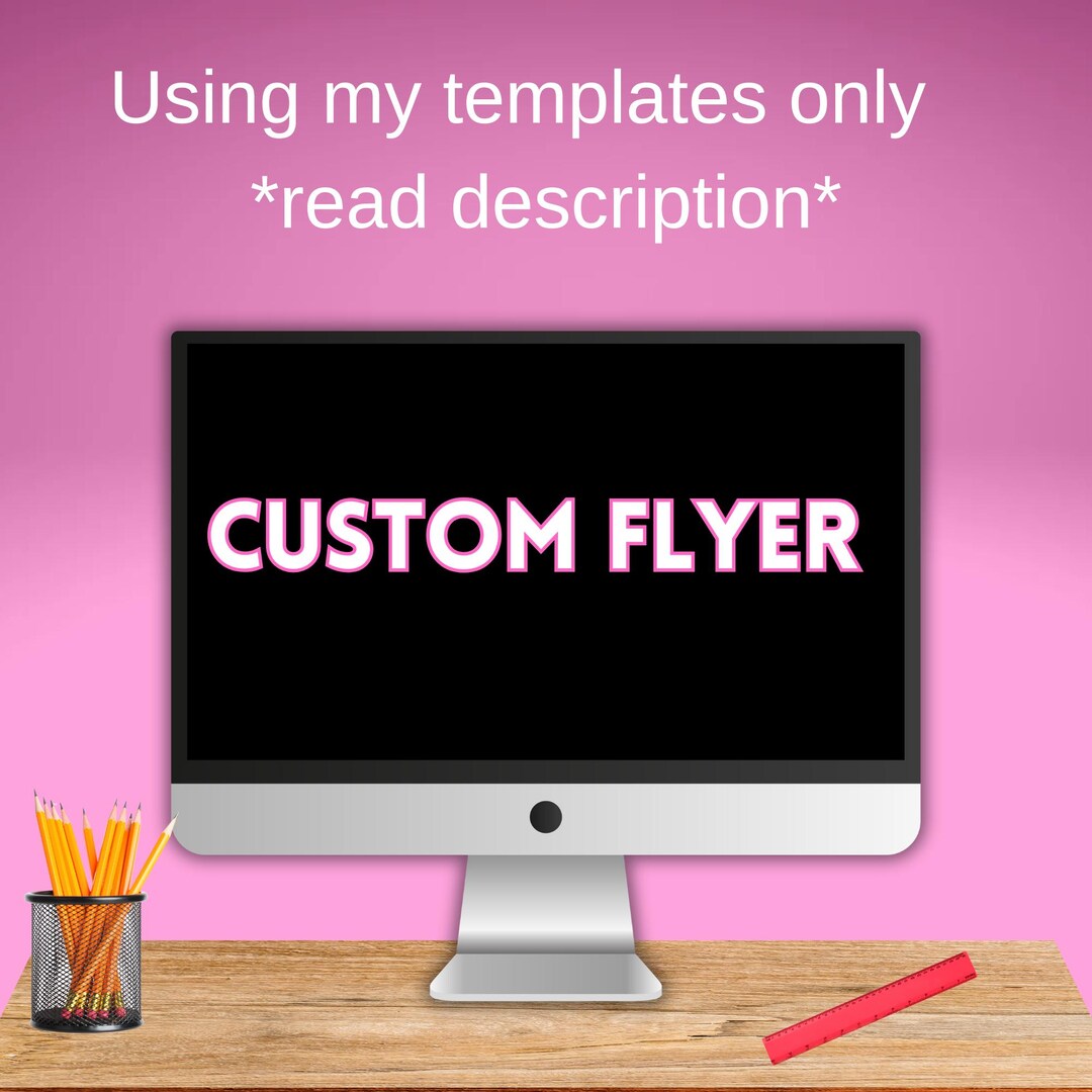 Custom Template Flyer Editing - Etsy