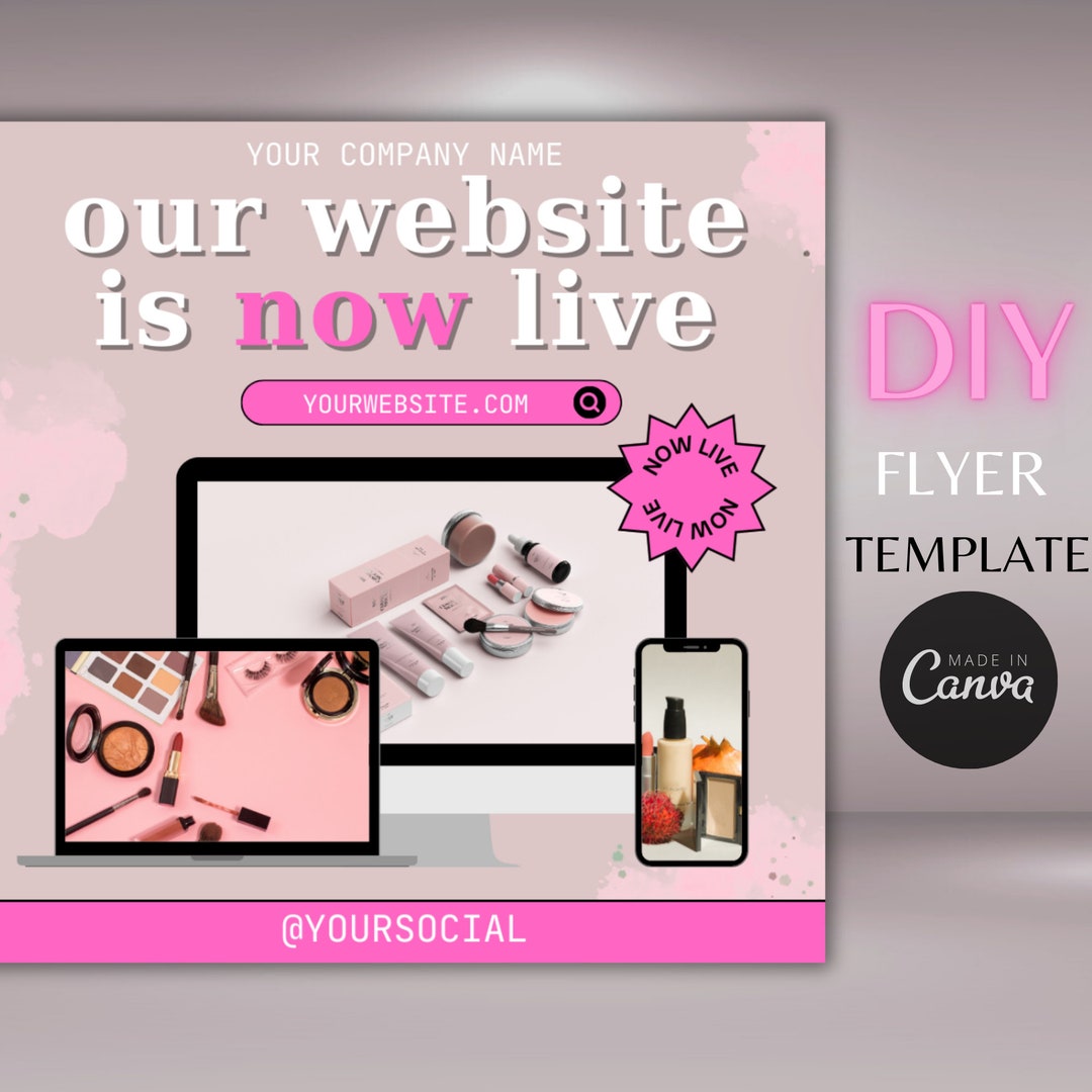 Official Website Launch Flyer, Site Launch Flyer,diy Flyer Template ...