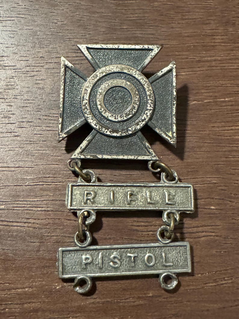 Military WW2 Marksmanship Badge - Etsy