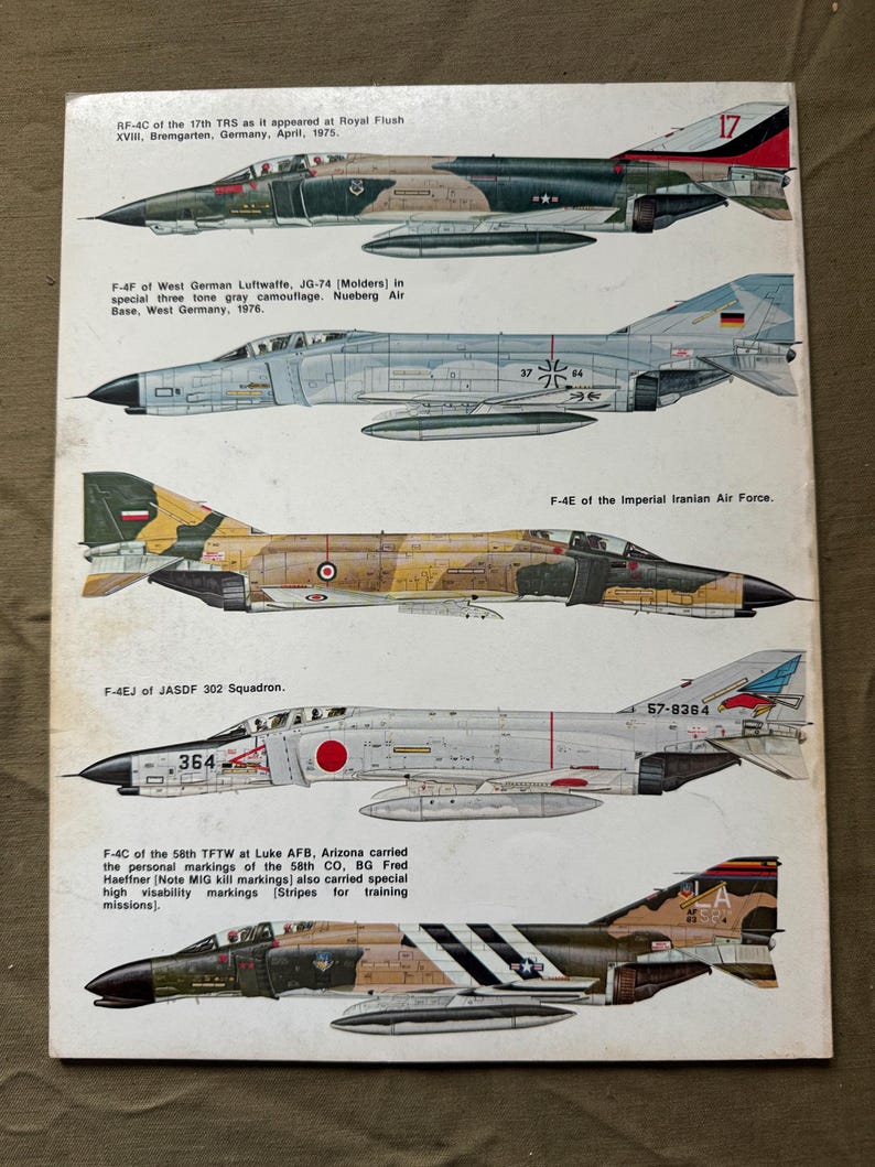 Military Aircraft Book F4 Phantom - Etsy