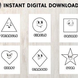 11 Printable Shapes Coloring Pages | Shapes Activity | Worksheets for ...